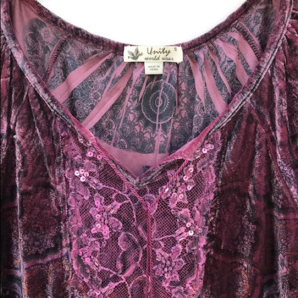 Unity World Wear | Tops | Unity World Wear Tunic Top Peasant Paisley ...